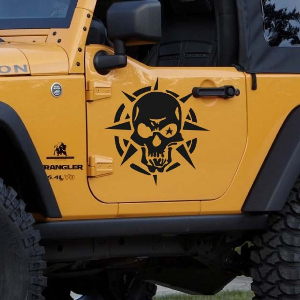 Звезда с череп - Стикер за джип offroad - foliobg.info - foliobg.info