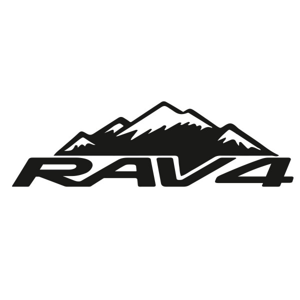 Стикер за Toyota резервна гума лого RAV4 с планина - foliobg.info